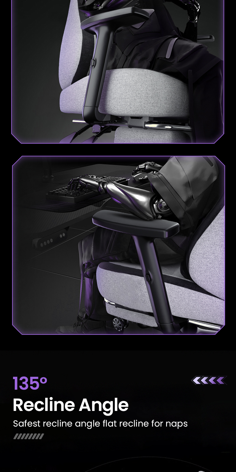 Xpanse Xnova Gaming Chair Steel leg Office Chair Adjustable Ergonomic ...