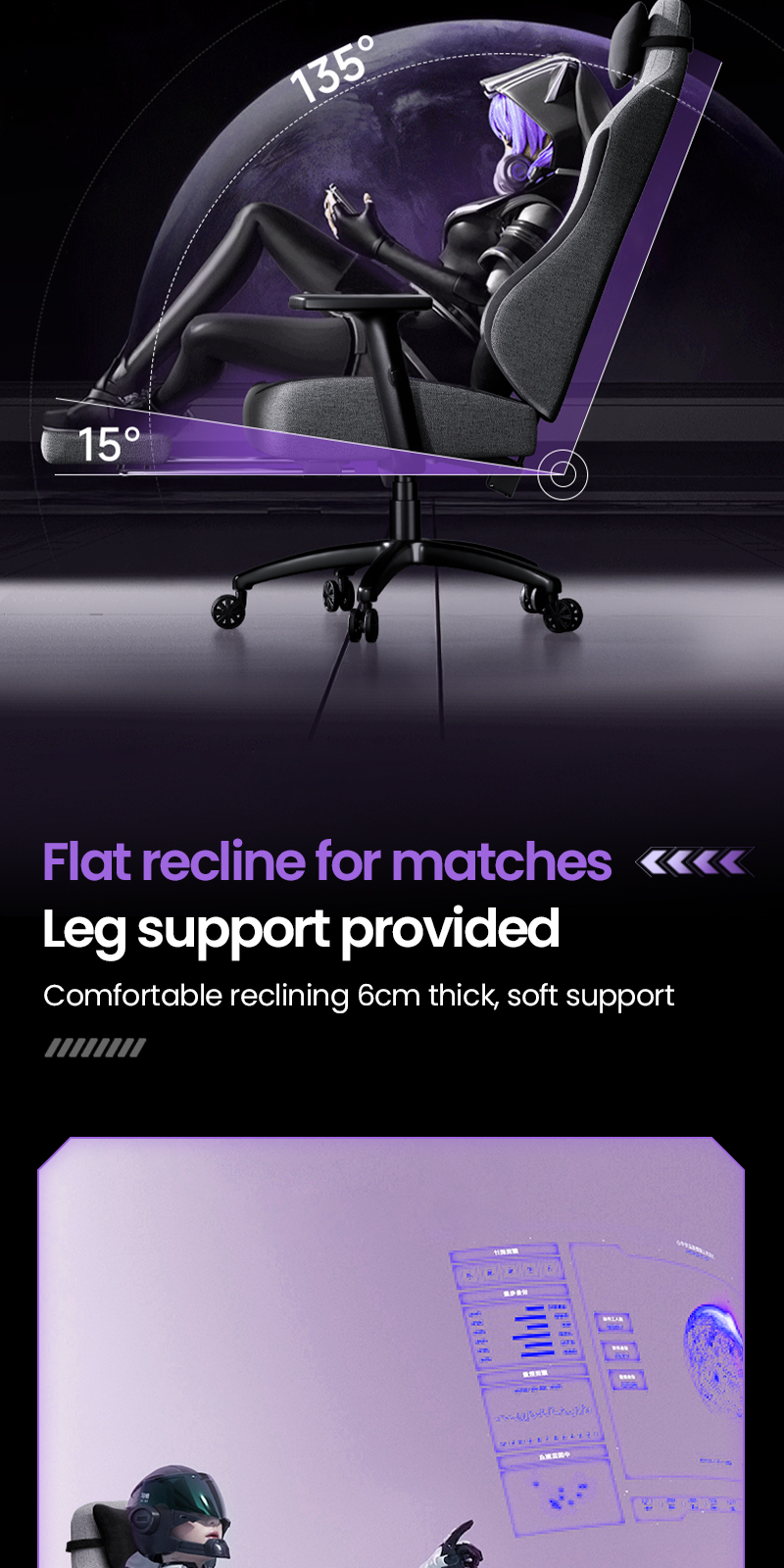 Xpanse Xnova Gaming Chair Steel leg Office Chair Adjustable Ergonomic ...