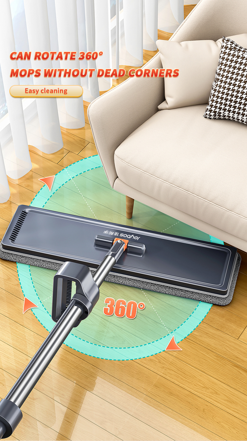 Joybos Flat Floor Mop Wet Dry Dust Mop for Hardwood Floors Laminate ...