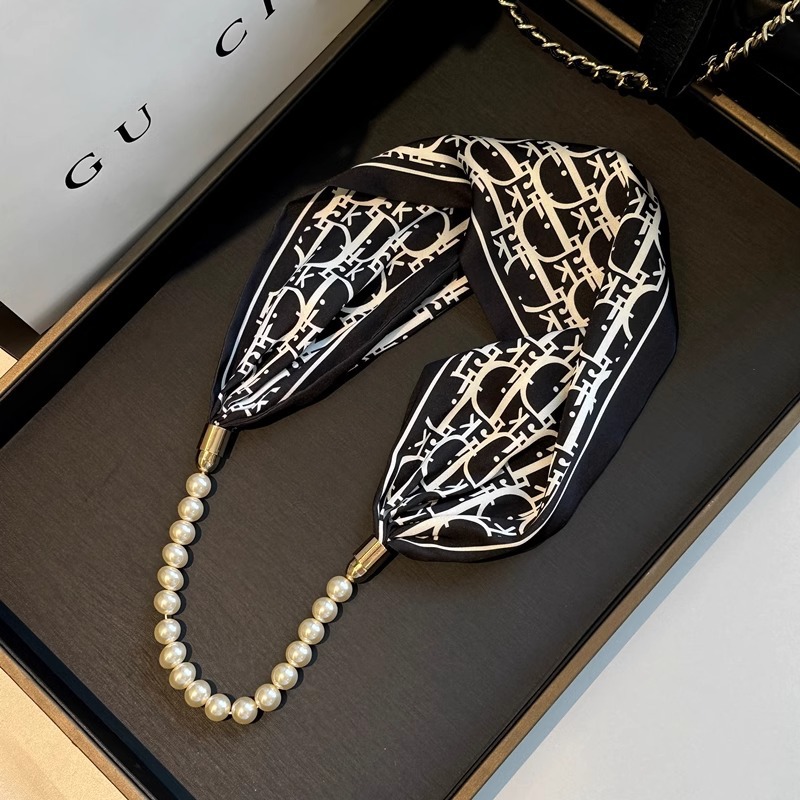 [Ready Stock] Hot Sale Magnetic Buckle Silk Scarf Korean Version Small ...