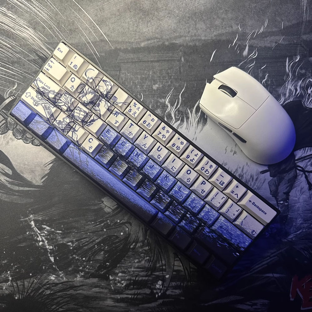 Saber Keycaps Cherry Profile PBT Five-sided Dye Sublimation Japanese ...