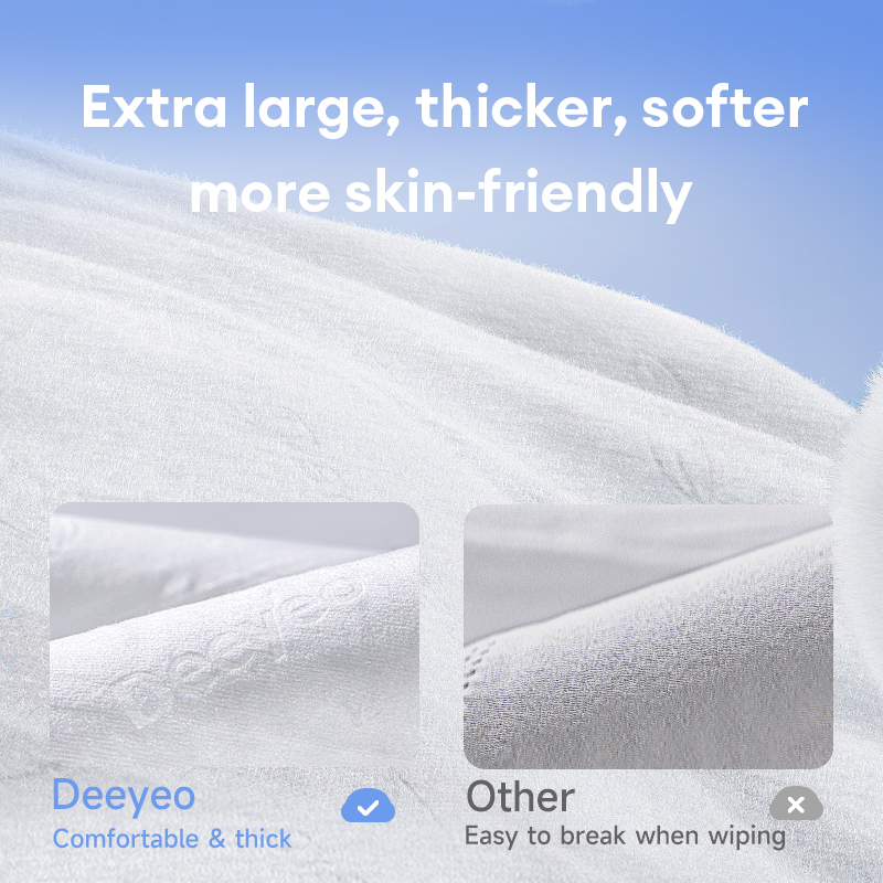 Deeyeo Flushable Wet Toilet Tissue Portable Wet Wipes Wet Tissue Paper ...