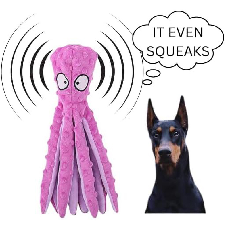 Purple octopus pet toy chew sound toy dog toy puppy toy plush toy pet ...