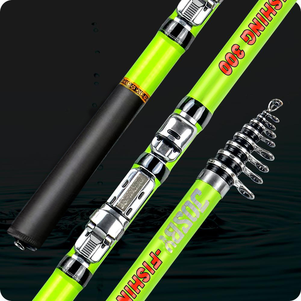 Ultra high strength Carbon Fiber Telescopic Fishing Rod Spinning Rock ...