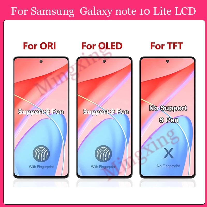 AMOLED For Samsung Galaxy Note 10 Lite LCD Display Touch Screen ...