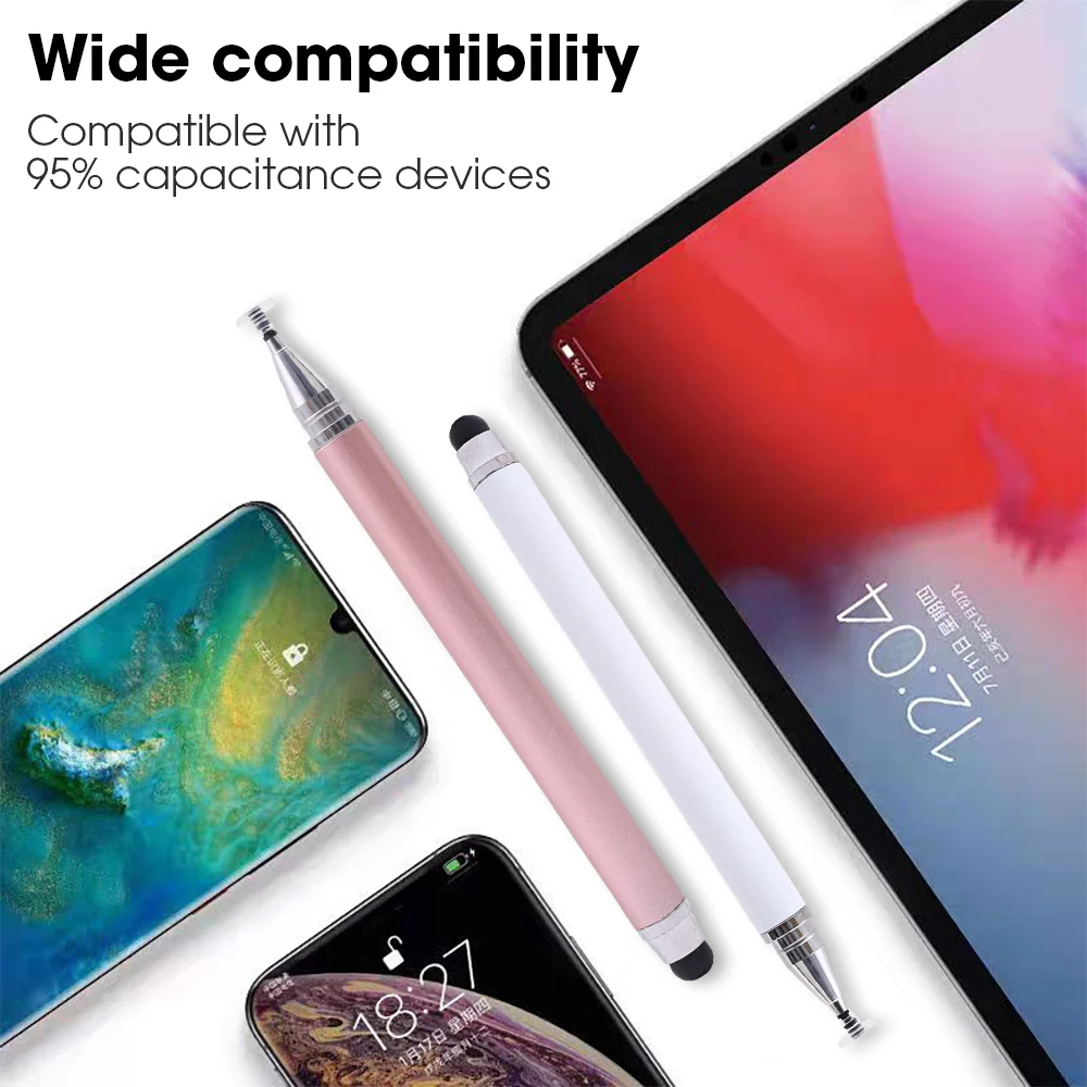 2-in-1 Smart Stylus Pen - Universal Capacitive for iPhone/iPad/Android ...