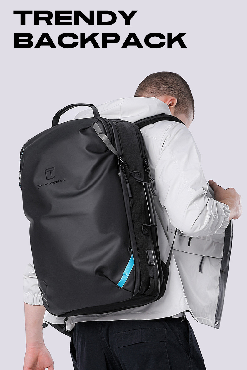 TANGCOOL 35-45L Vacuum Backpack Men Expandable Waterproof Travel ...