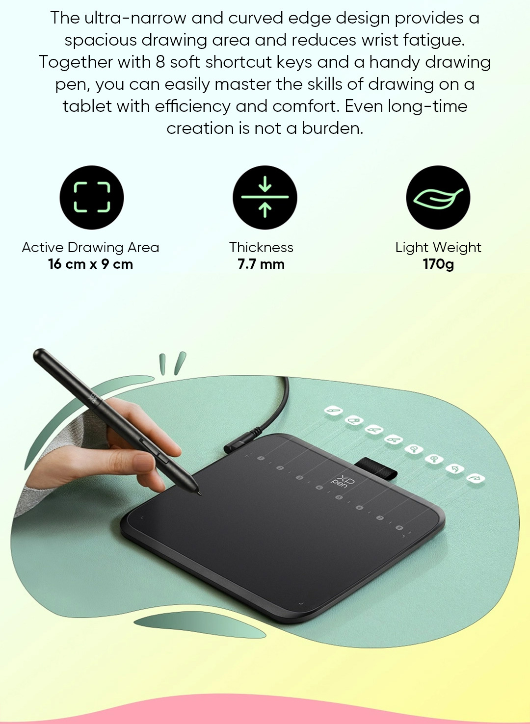 XPPen Deco 640 Pen Tablet Graphics Drawing Tablet Digital Drawing Pad ...