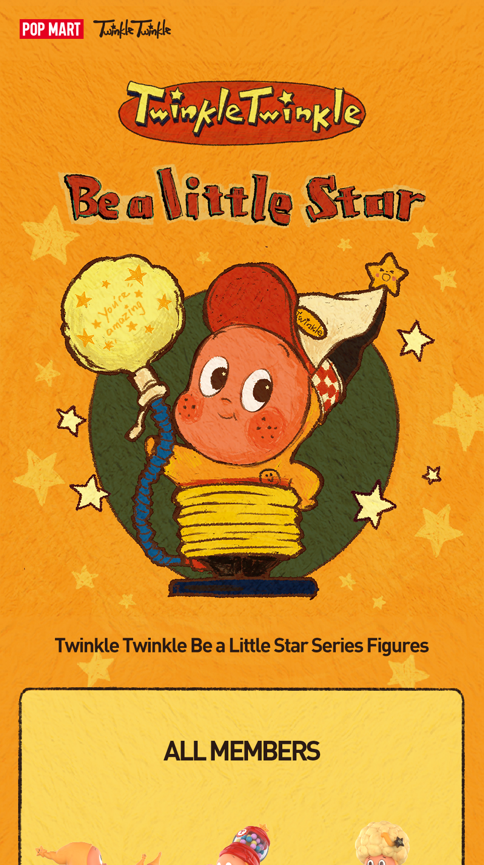 POP MART Twinkle Twinkle Be a Little Star Series Figures (Whole Set ...