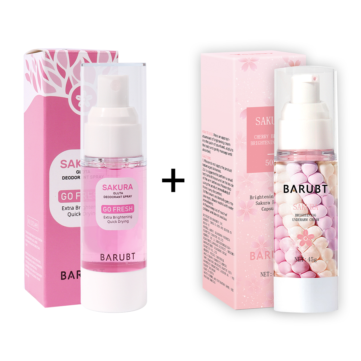 Sakura Armpit Fresh Combination Set Sakura Fragrance Antride Sweat ...