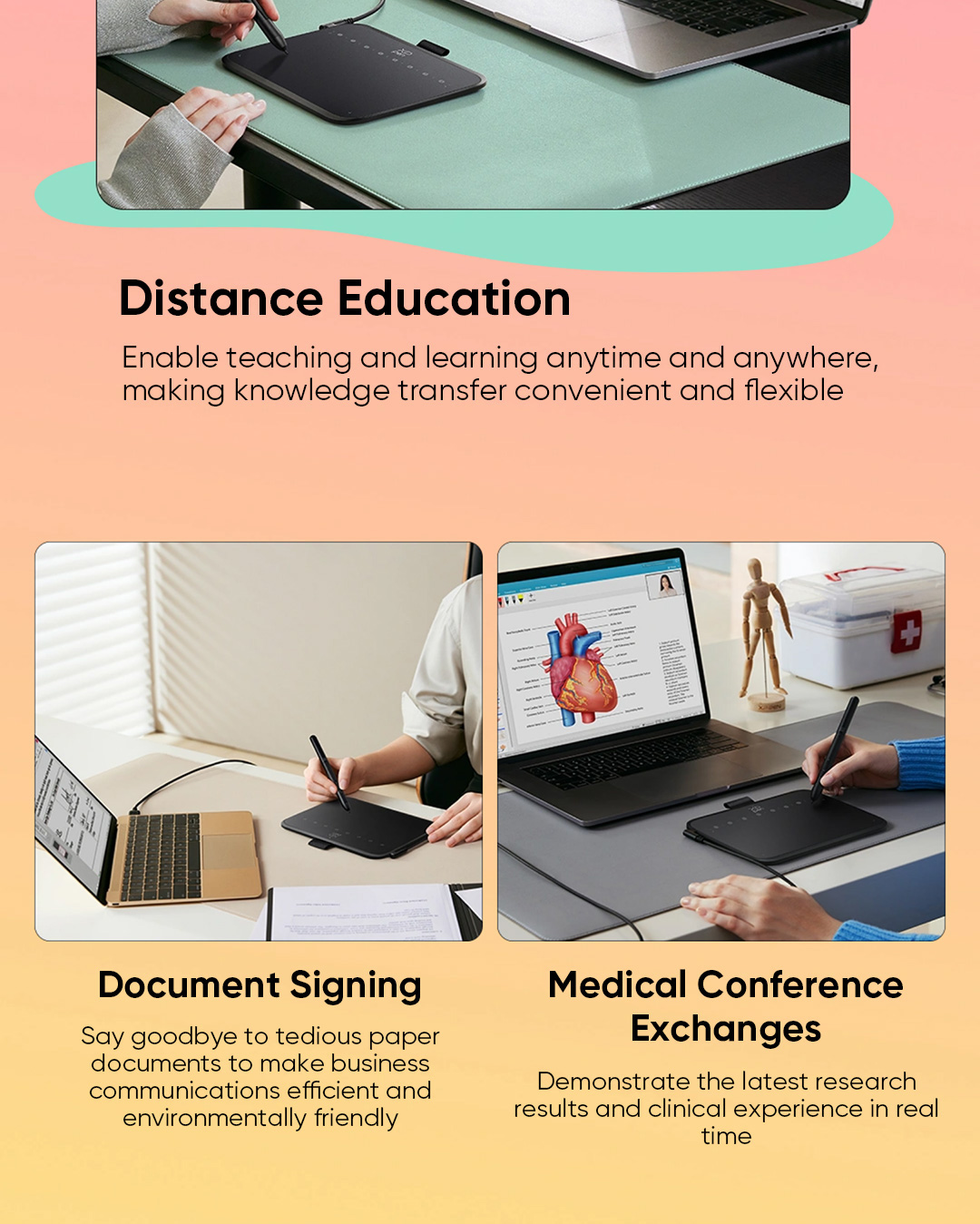 XPPen Deco 640 Pen Tablet Graphics Drawing Tablet Digital Drawing Pad ...