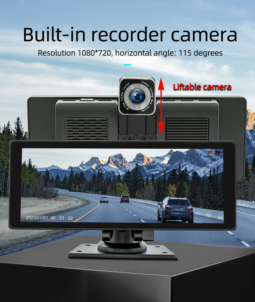 10.26" IPS Screen USB DVR BT Mirrorlink Car Multimedia Player Wireless ...