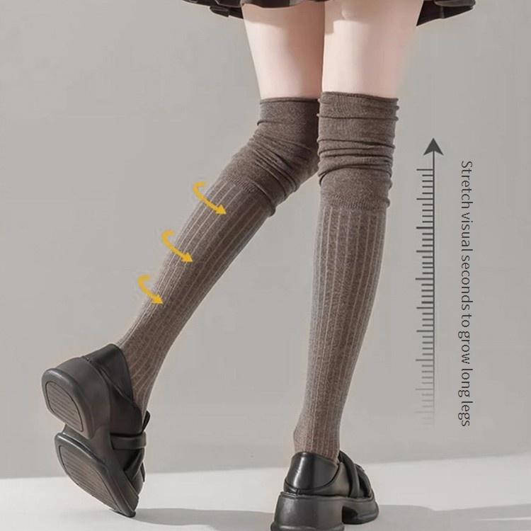 JK Anime Style Slouch Socks - Soft Knee High Cotton Socks for Women ...