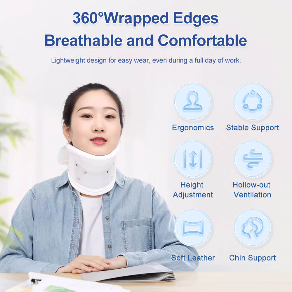 Cofoe Neck Brace Support Adjustable Cervical Traction Device Spine ...