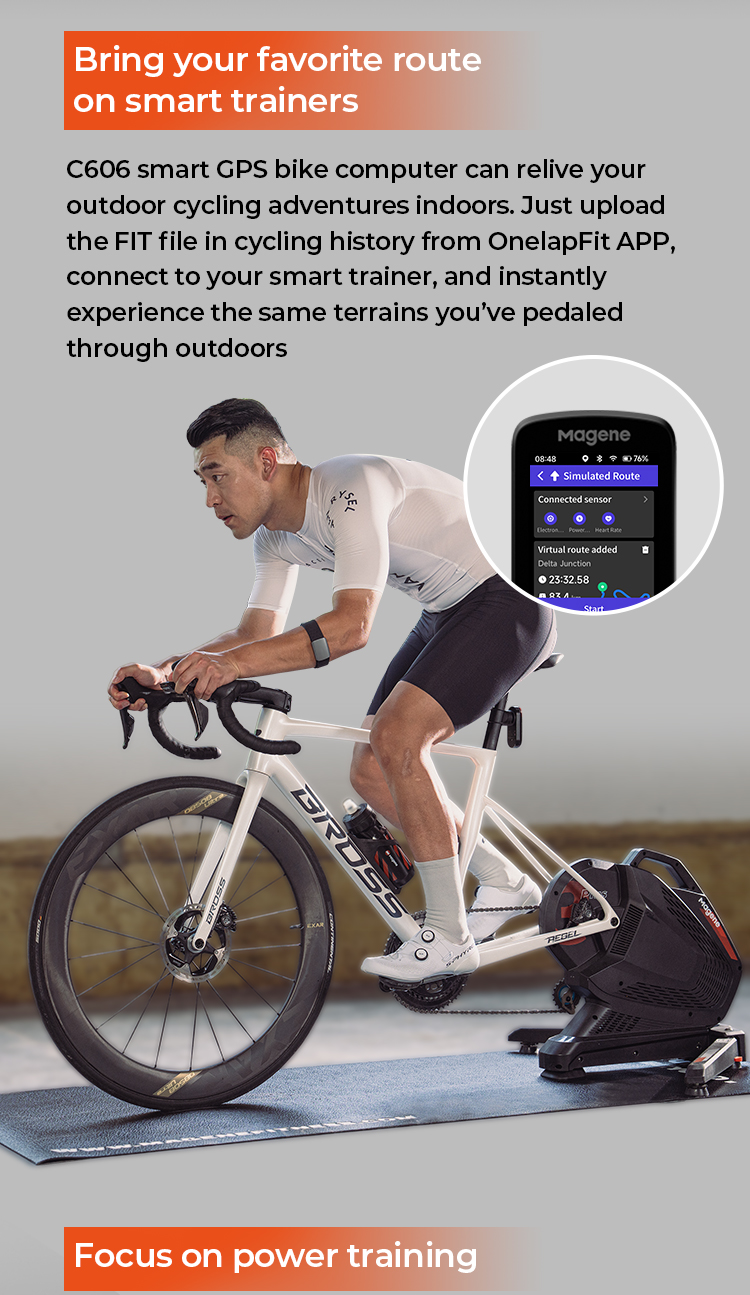 Magene C606 GPS Bike Computer Navigation WiFi Touchscreen Cycle ...