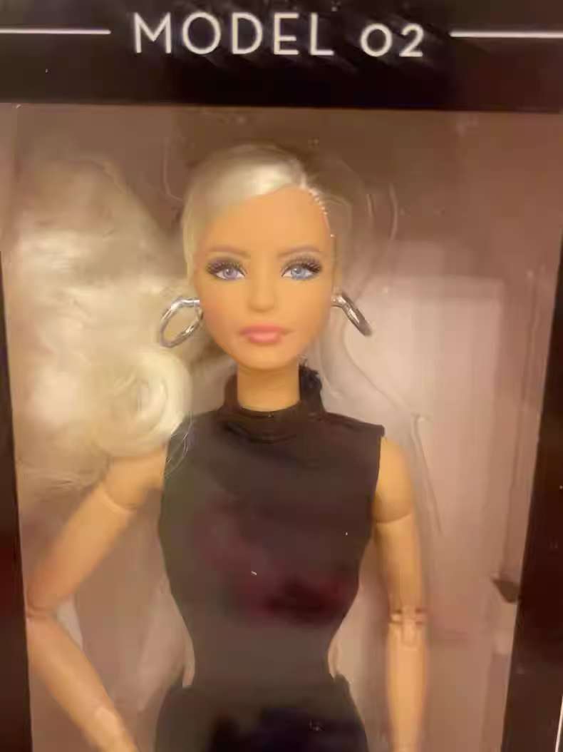 Barbie Basics Model 02 Collector Doll with Blonde Hair, Black Mini ...
