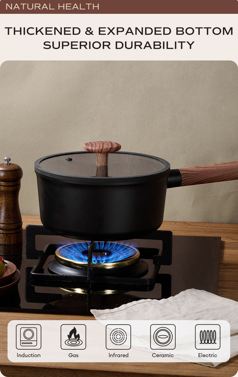 【New Arrival】JEETEE BlackShield Non Stick Saucepan Original Baby Milk ...