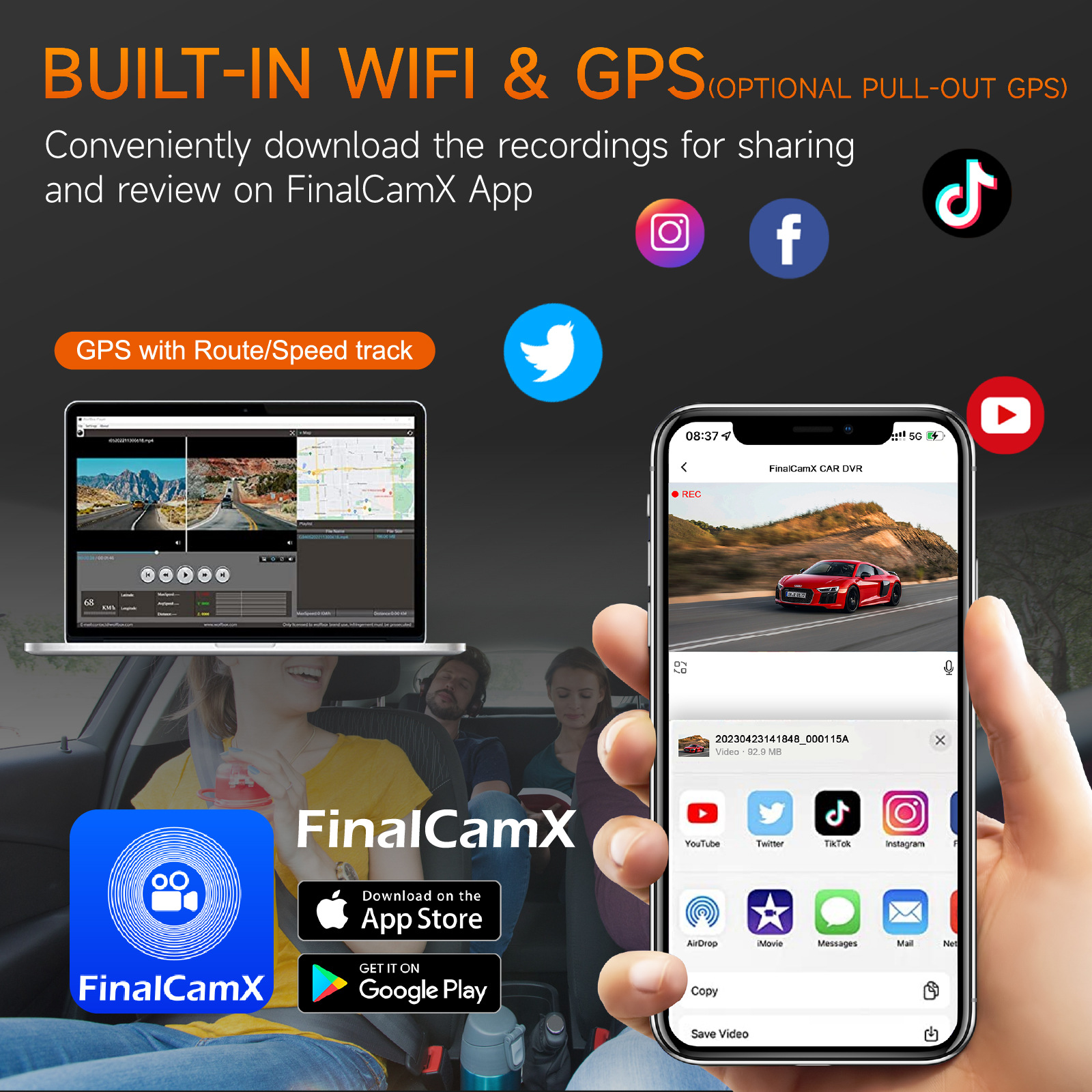 2025 high-definition 4K WIFI driving cameras, car cameras, video ...