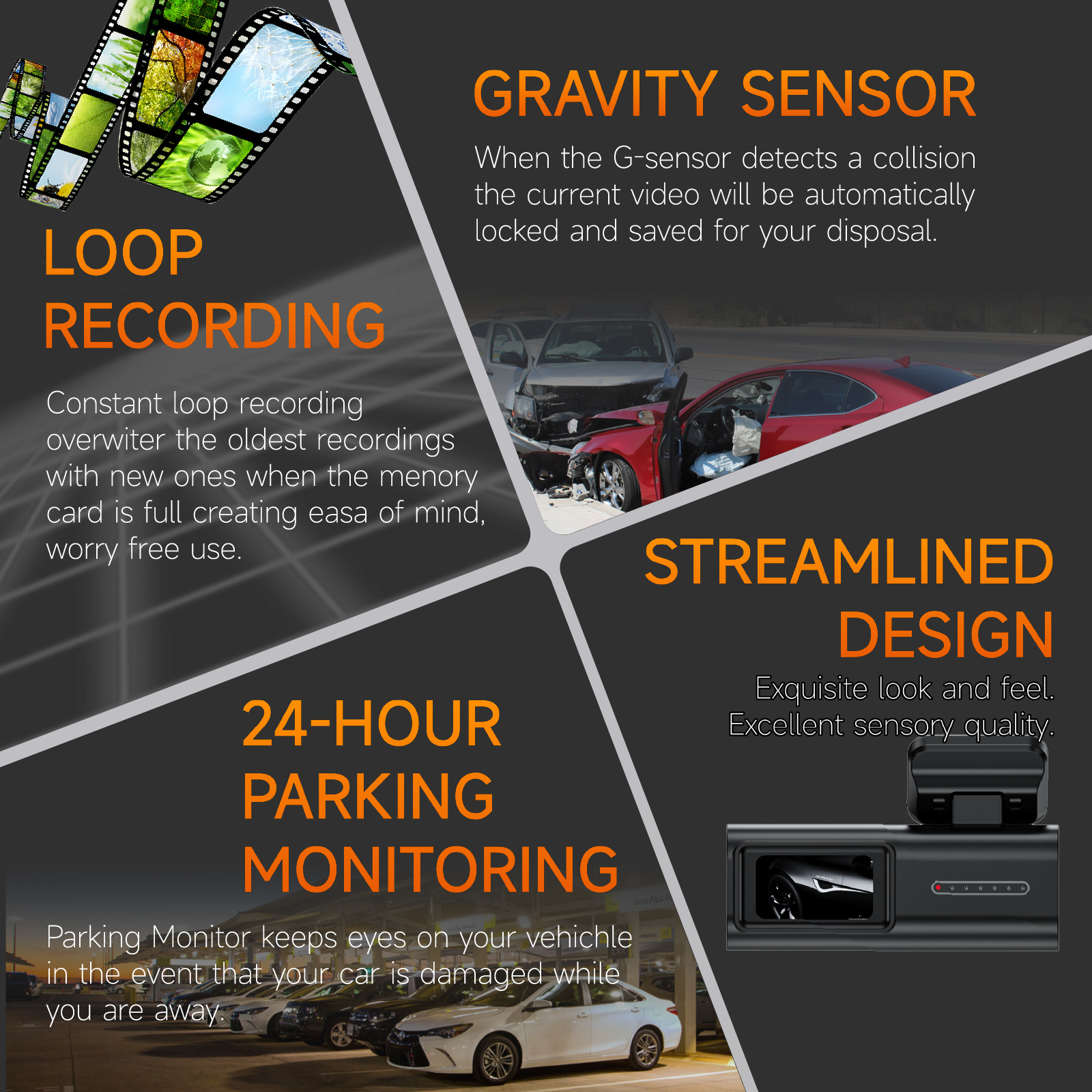 2025 high-definition 4K WIFI driving cameras, car cameras, video ...
