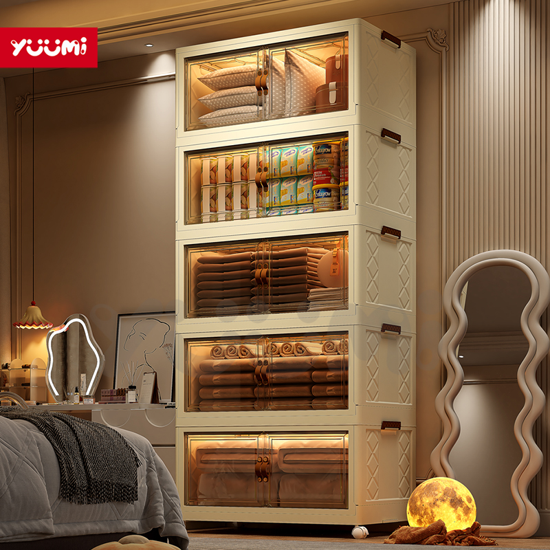 YUUMI Transparent Large Space Storage Cabinet - Ideal Wardrobe ...