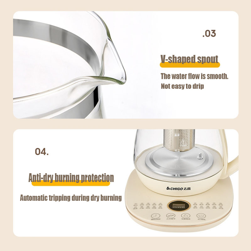 SG CHIGO Health Kettle Electric Kettle Multi-functional Kettle 多功能养生壶 1 ...