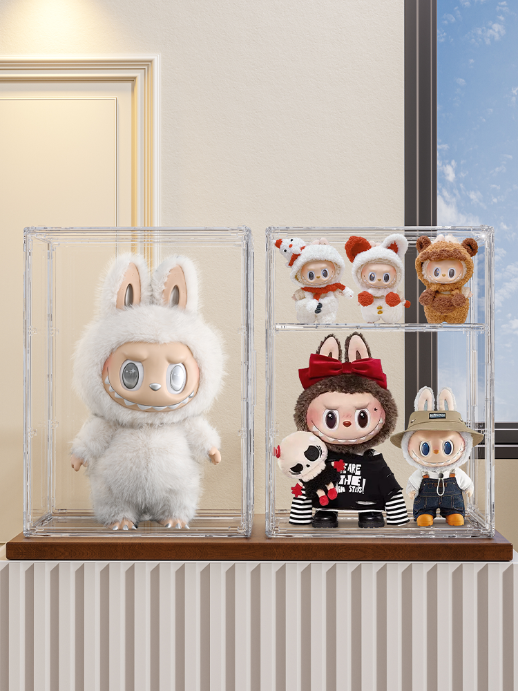 Acrylic Popmart Display Box Labubu Zimomo Display Case | Shopee Singapore