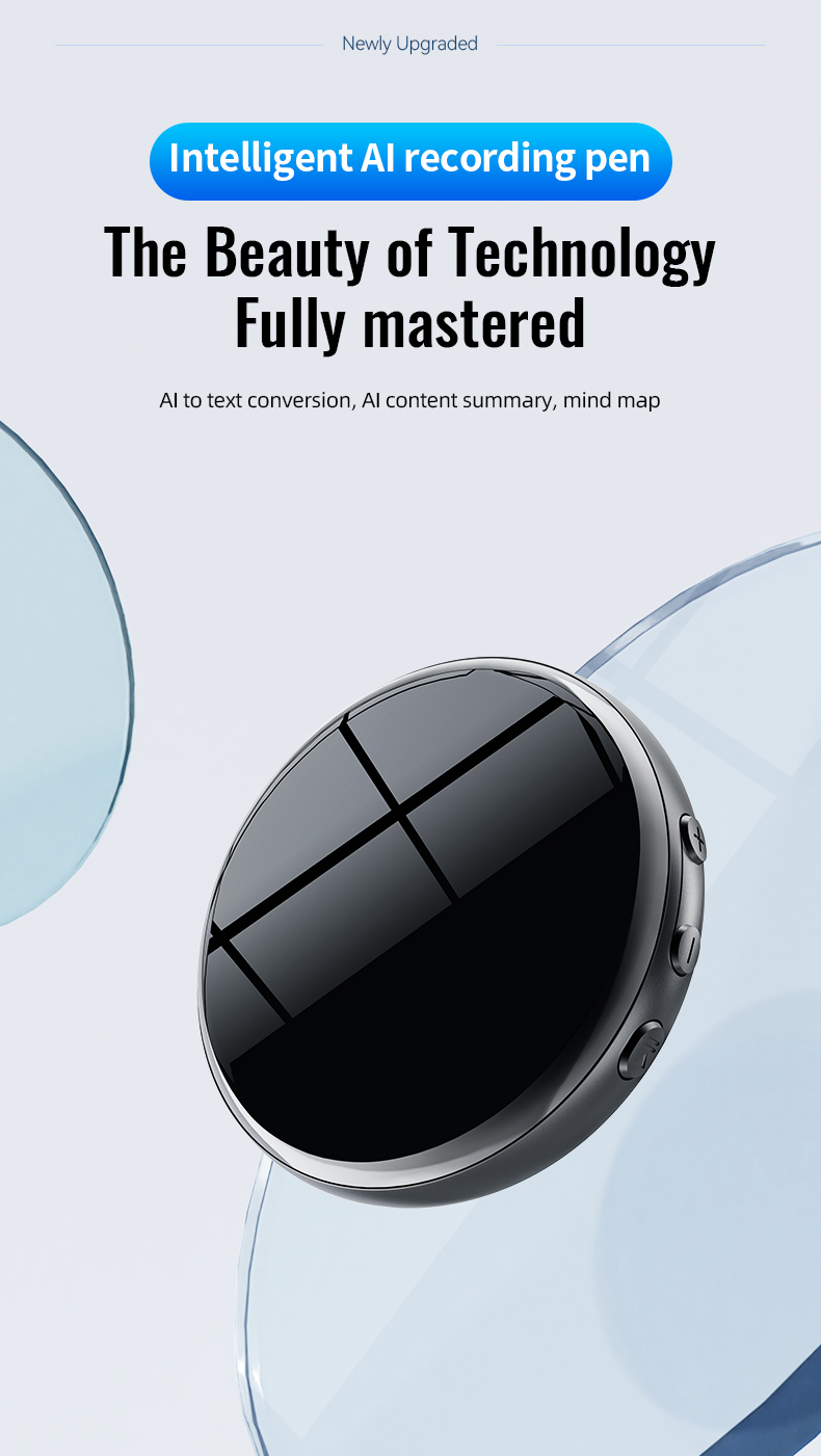 AI Voice Recorder 64GB Note Voice Recorder with Transcribe Mind Mapping ...