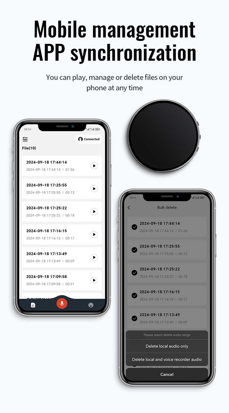 AI Voice Recorder 64GB Note Voice Recorder with Transcribe Mind Mapping ...