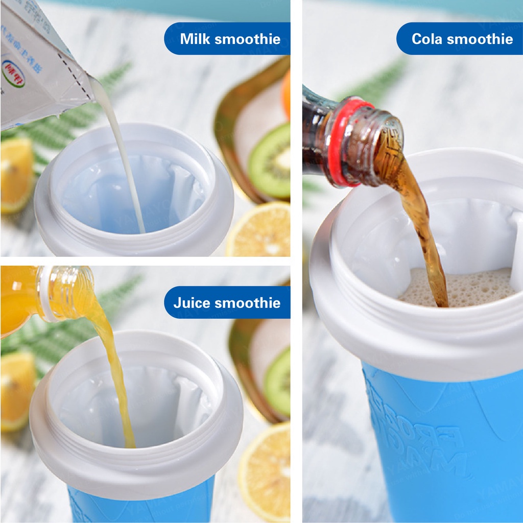 Slushy Frozen Magic Ice Squeeze Cup || DIY Quick Cooling Mug Instant ...