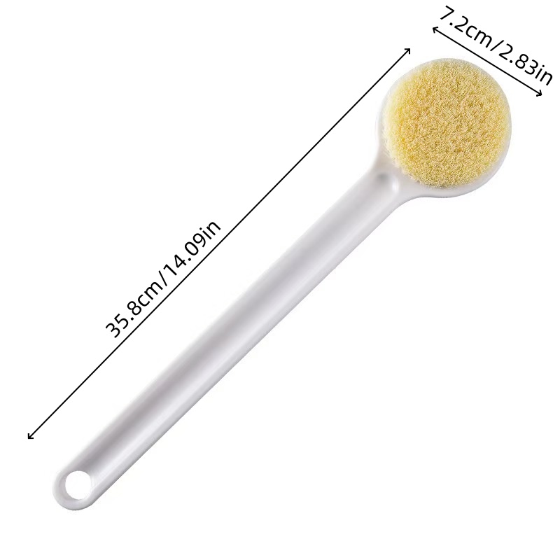 Long handle bath brush rub bath good soft hair back rub back brush rub ...