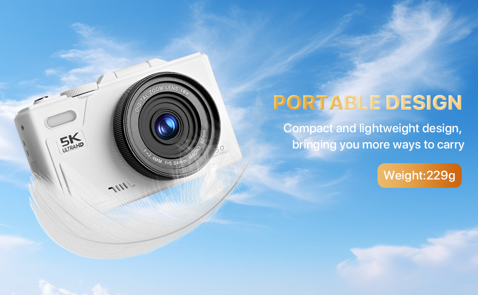 YMX D1 5K digital camera for photography, 75MP Vlog camera with 18x ...