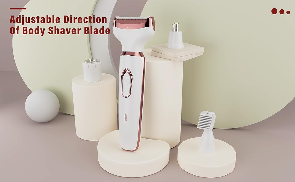 Electric Razor - Shaver - Trimmer for Women: 4 in 1 Painless Body ...