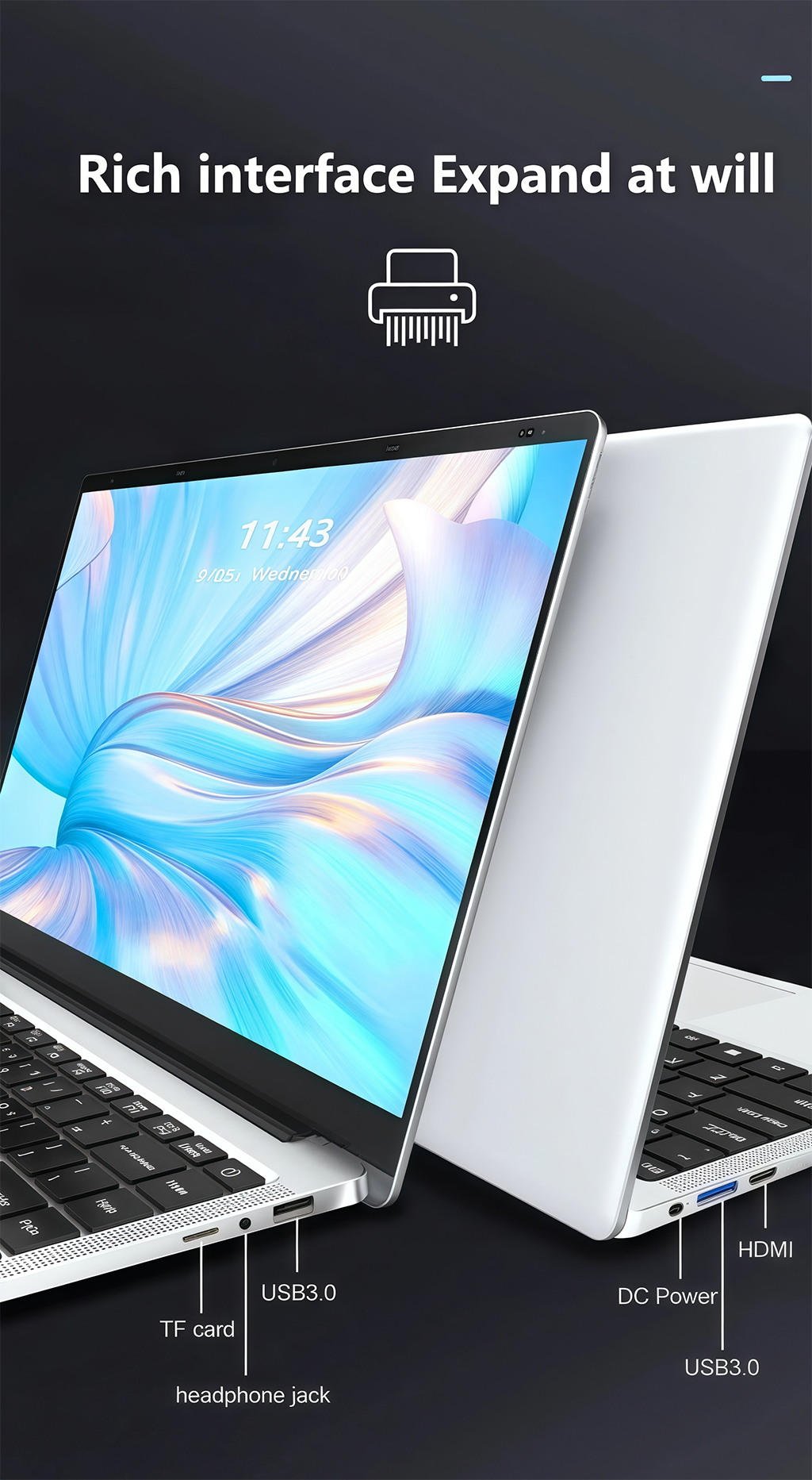 2025 Office Laptop Windows 11 Pro i7-7500U Laptop PC 14.1" Notebook ...