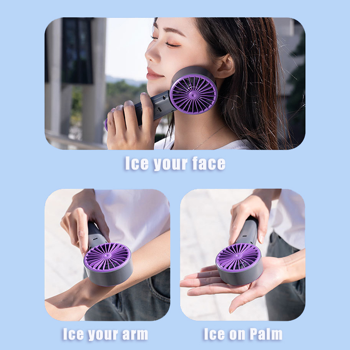 Mini Handheld Fan Adjustable Portable Fan 5 Speeds Strong Wind With Air ...