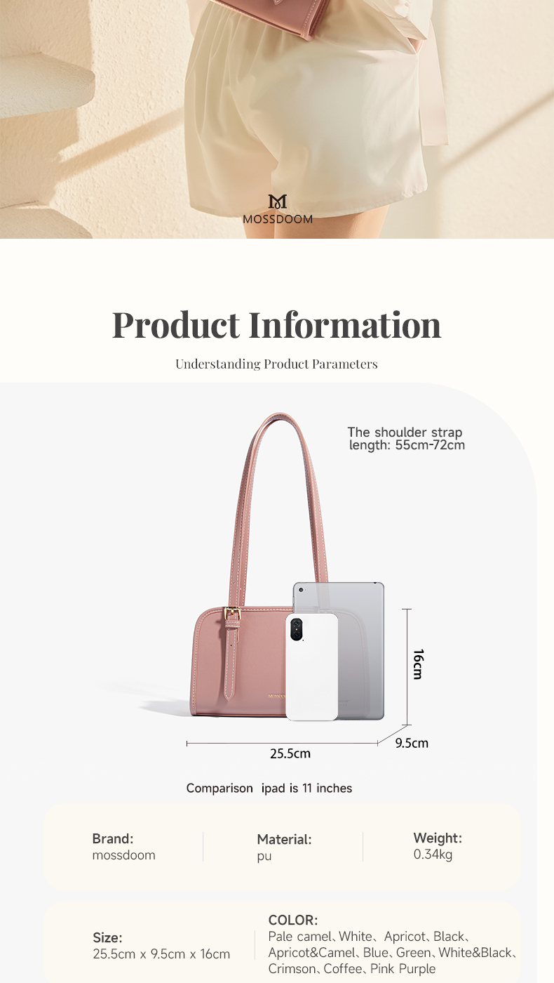 MOSSDOOM Renee Bag Spacious & Chic Women's Shoulder Bag – Ultimate ...