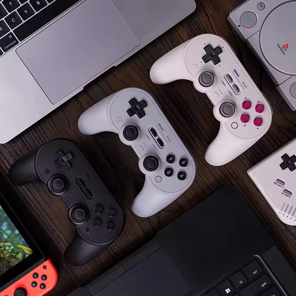 8Bitdo Pro 2 Bluetooth Controller Wireless Hall effect Joystick Gamepad for Apple Switch PC ...