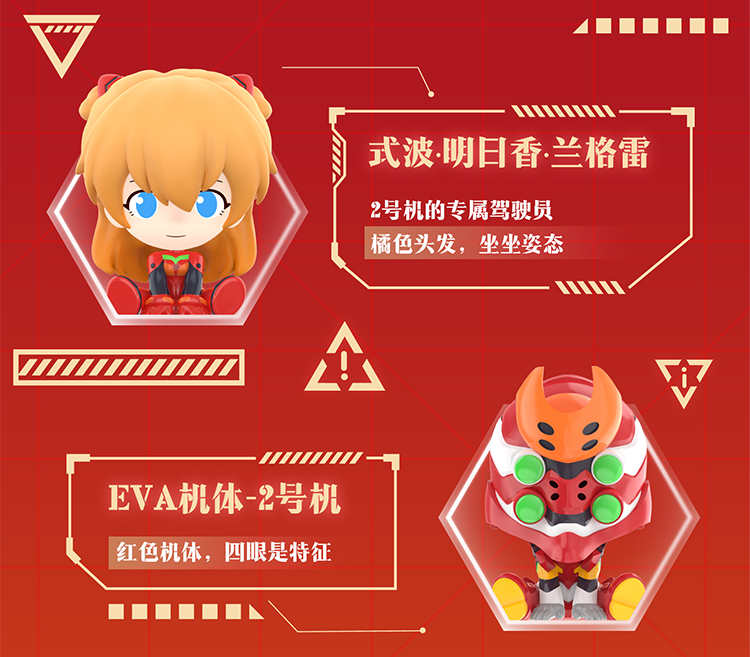 [Genuine] TOPTOY EVA Evangelion MINI Sitting Series Blind Box Cute Toy ...