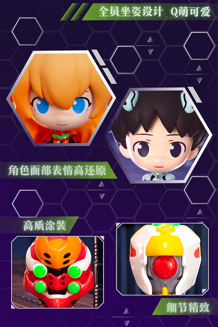 [Genuine] TOPTOY EVA Evangelion MINI Sitting Series Blind Box Cute Toy ...
