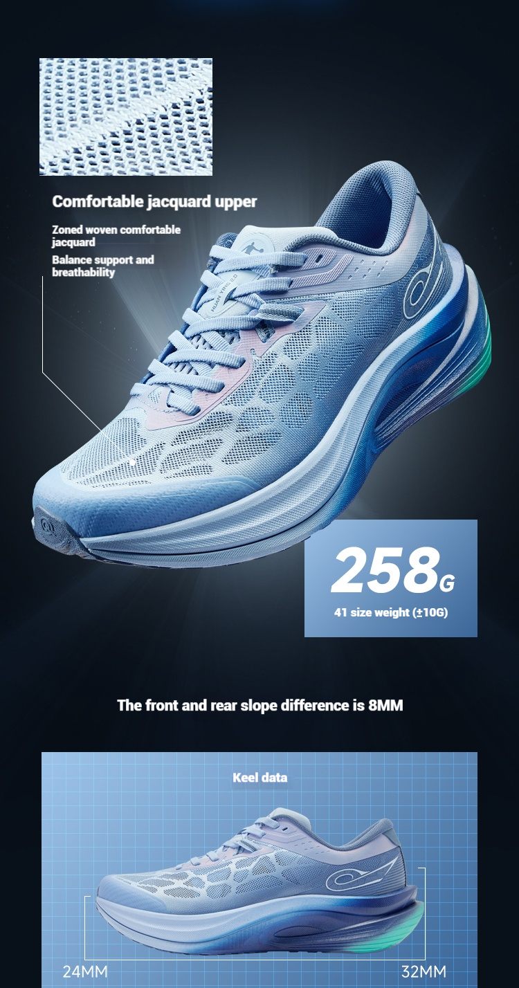 Qiaodan WIDE Men Running Shoes Shock Absorption Soft Breathable Wide ...