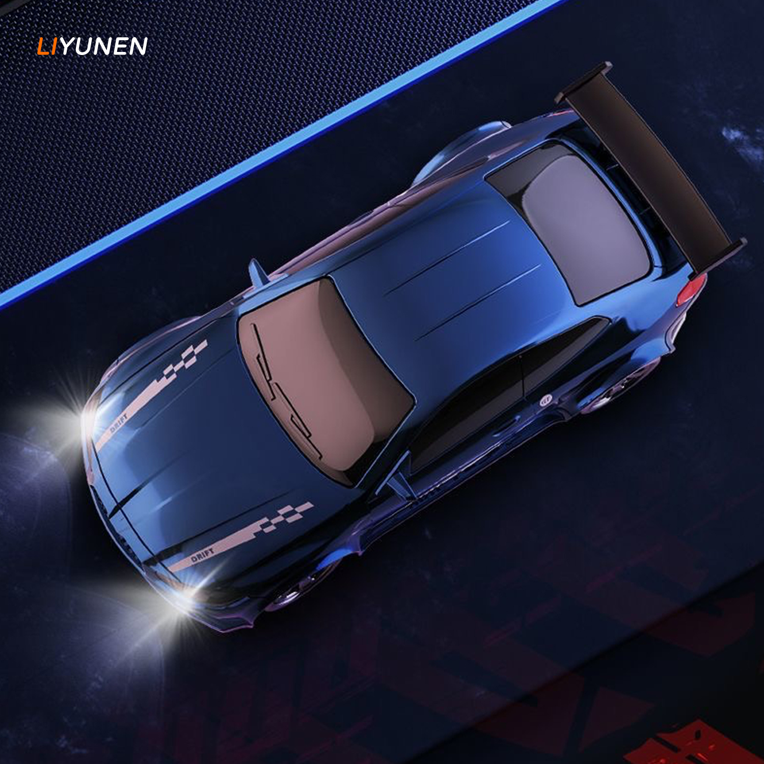 1:64 MINI Desktop RC Car 4WD Proportional Throttle Steering Remote ...