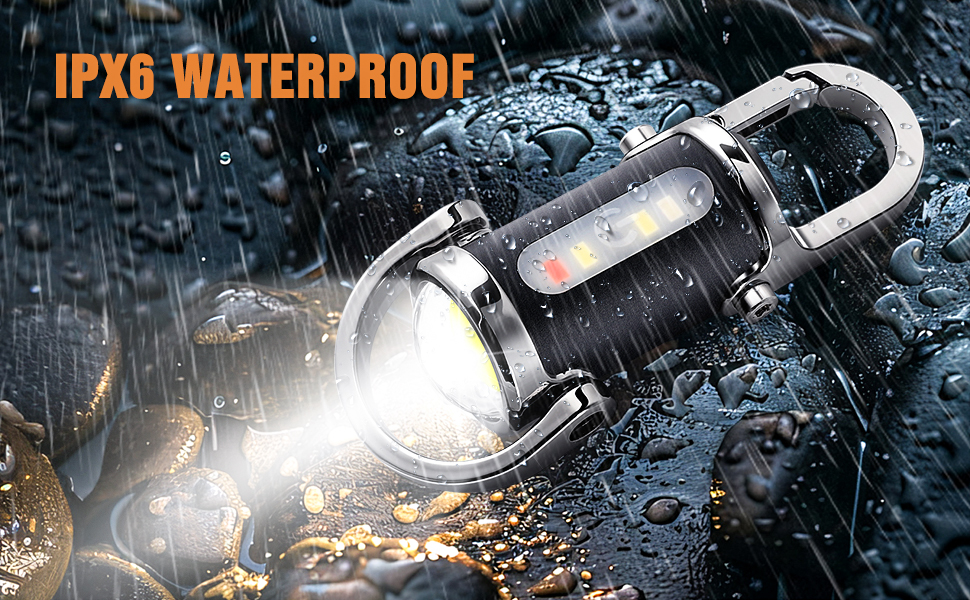 Super Bright Mini Keychain Flashlight Waterproof 7 Modes Tactical ...