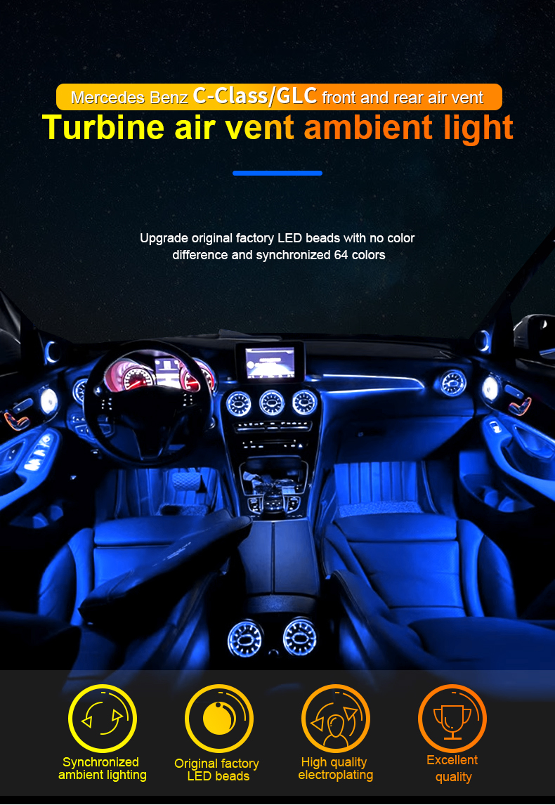 [Ready Stock] Suitable for Mercedes-Benz C-Class GLC/W205/X253/C200L ...