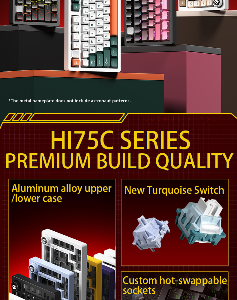 AULA LEOBOG Hi75C PRO Customized Mechanical Keyboard 81 Keys 2.4G ...