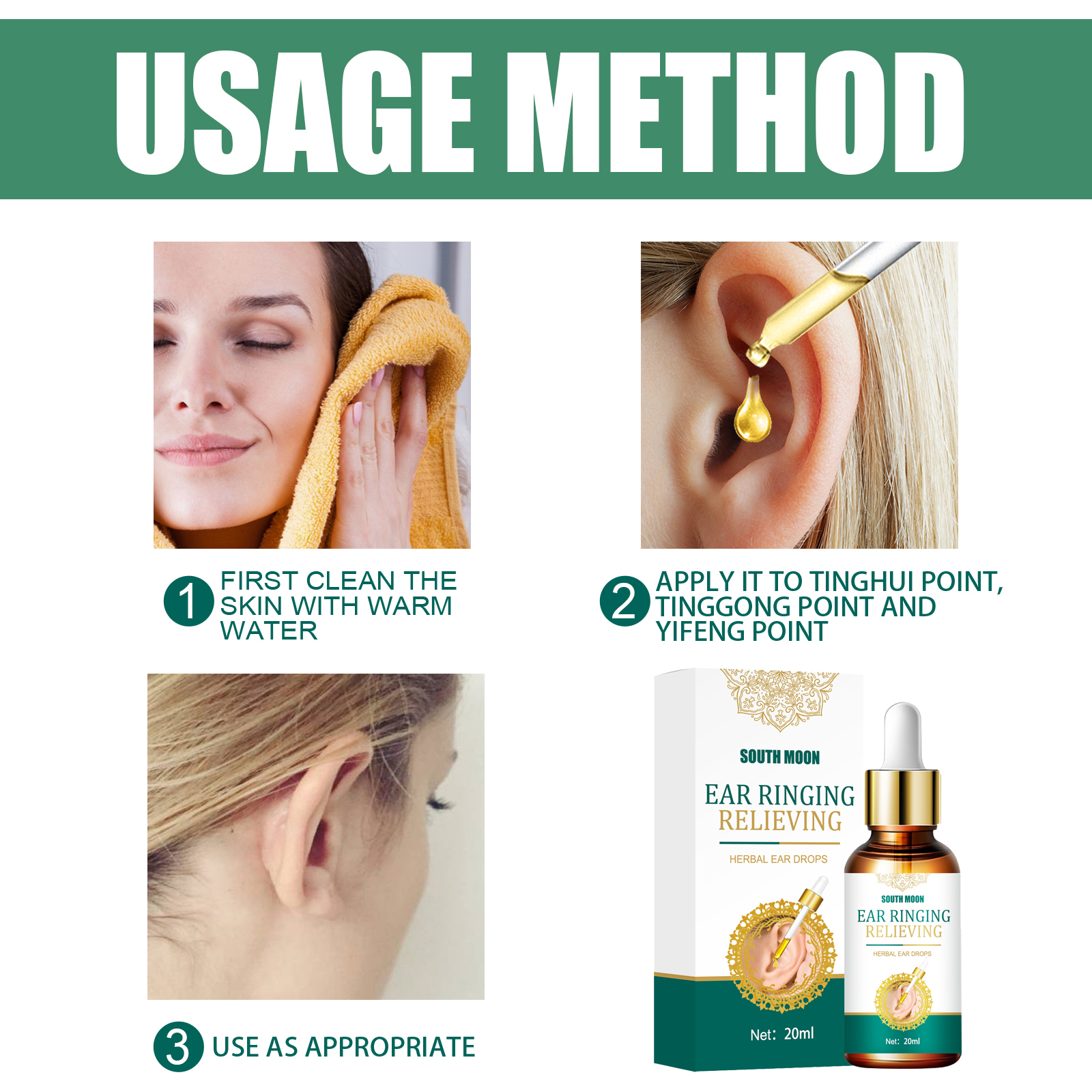 【BUY 1 TAKE 1】ORIGINAL Tinnitus Liquid Ear Drops Infection Cleaning ...