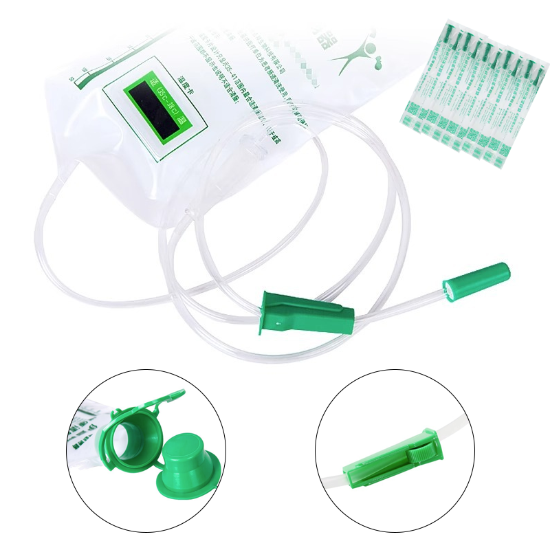 1200ML Home Colon Cleansing Enema Kit Reusable Anal Douche Rinse Bag ...