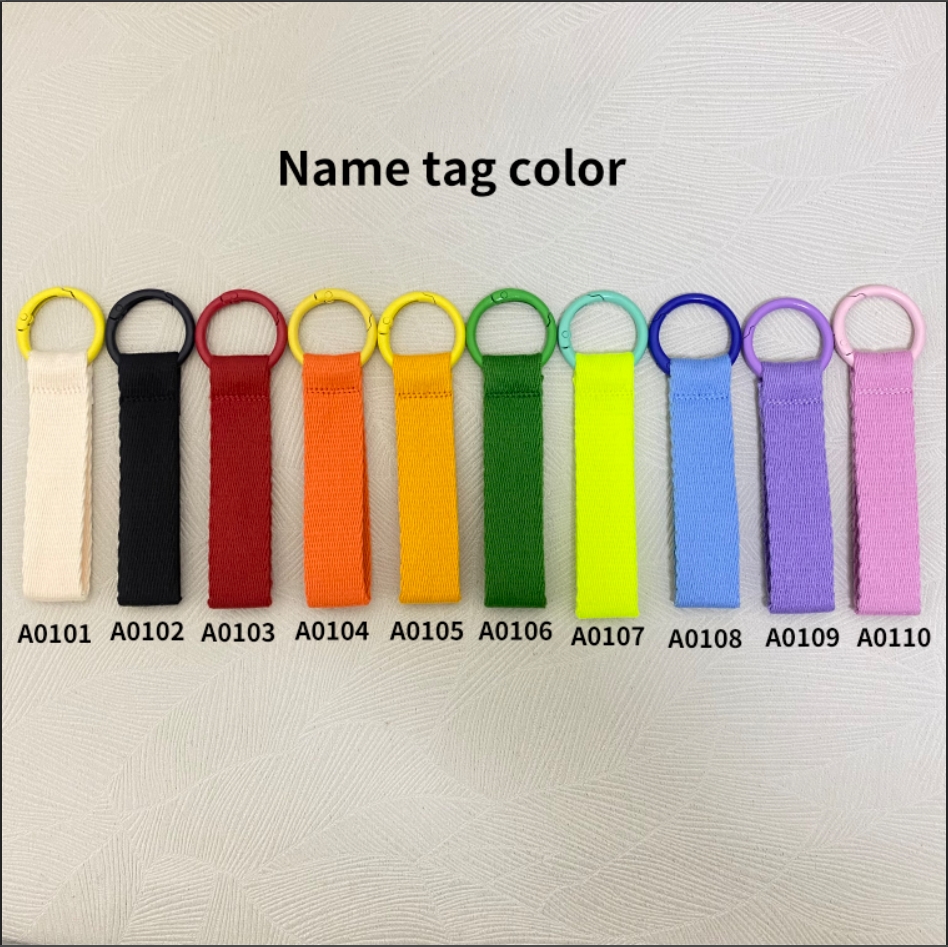 Handmade custom embroidery name tag school bag nametag custom bag tag ...