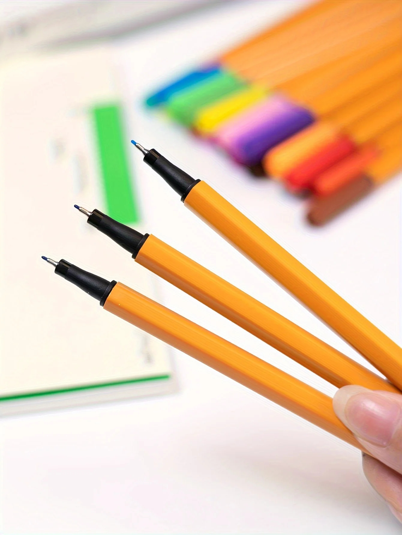 24-Pack 0.4mm Fineliner Color Pens Set – Ideal for Thin Line Drawing ...