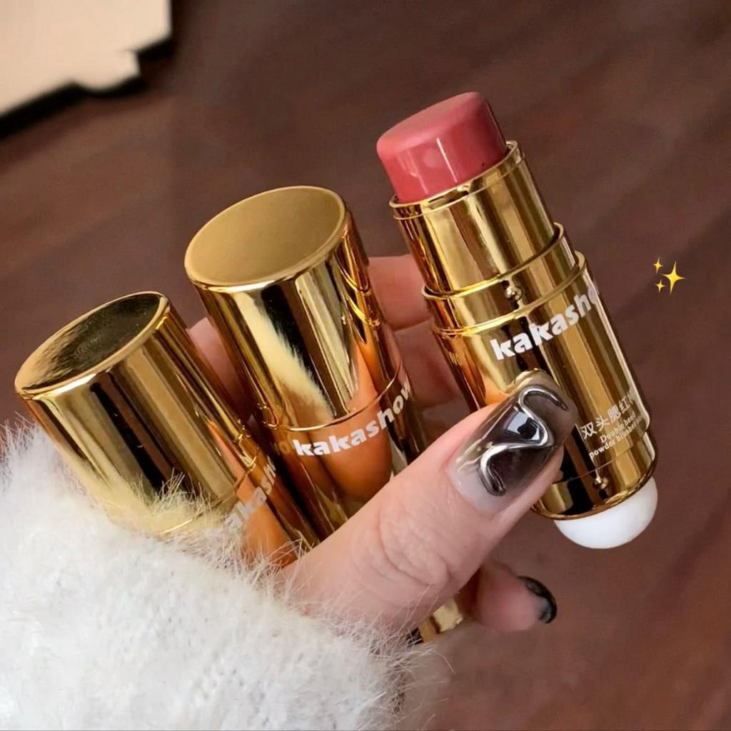 Kakashow Double Head Blush Stick Low Saturation Korean Cream Cream ...