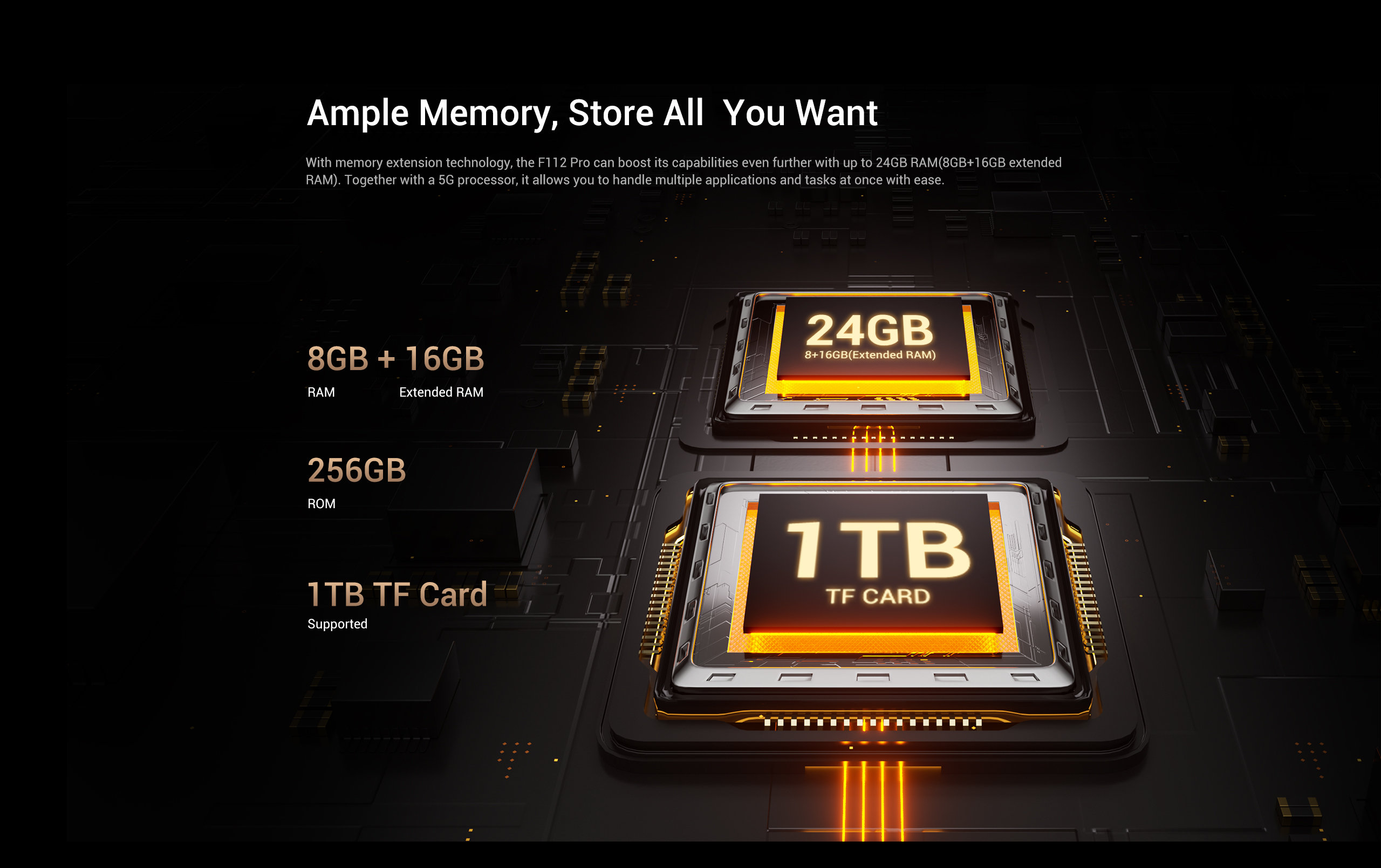 OUKITEL Fossibot F112 PRO 5G Handphone 24GB+256GB 6.88inch 120Hz Screen ...