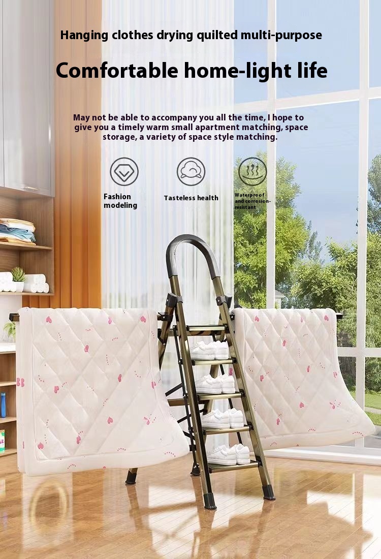 【SG stock/24-hour shipping】Foldable Clothes Drying Rack foldabie ladder ...